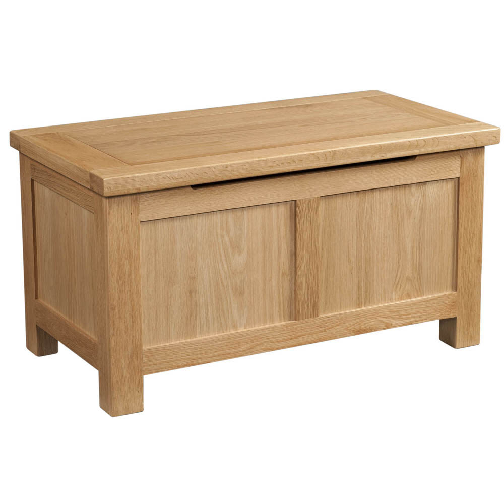 Avon Light Oak Blanket Box - Stag Oak and Pine