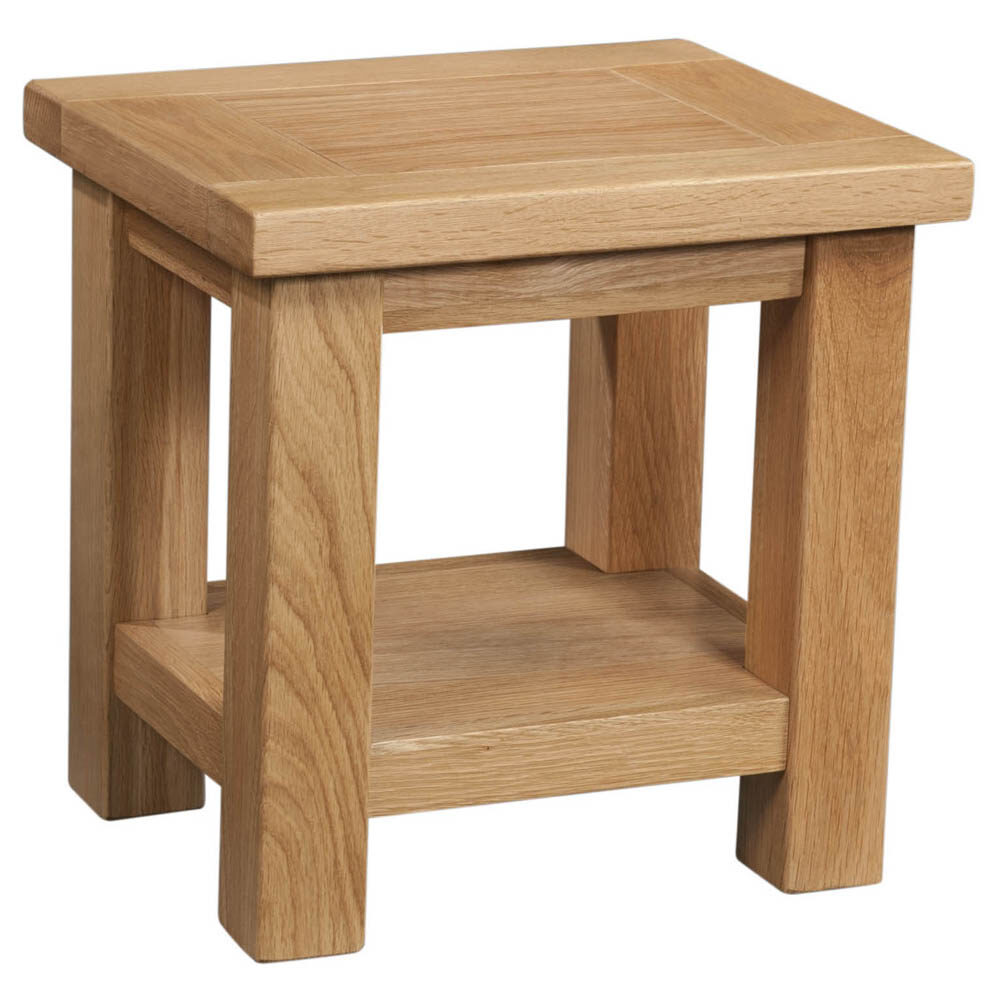 Avon Light Oak Lamp Table - Stag Oak and Pine
