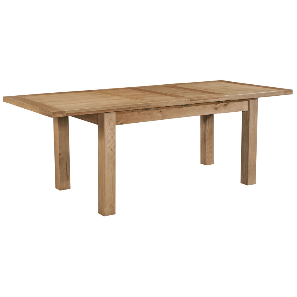 Avon Light Oak Medium Extending Dining Table - Stag Oak and Pine