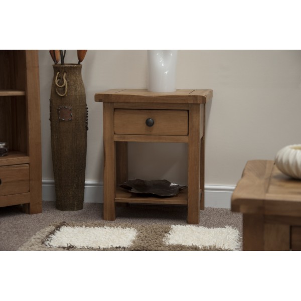 Chase Rustic Oak Hall/Console Table - Stag Oak and Pine