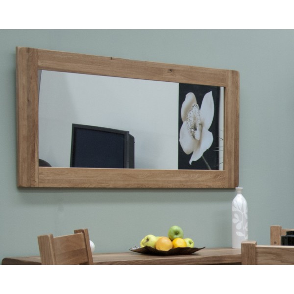 Chase Rustic Oak Large Mirror - Stag Oak and Pine