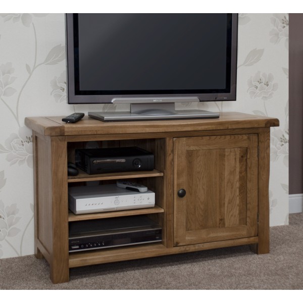 Chase Rustic Oak TV Cabinet - Stag Oak and Pine